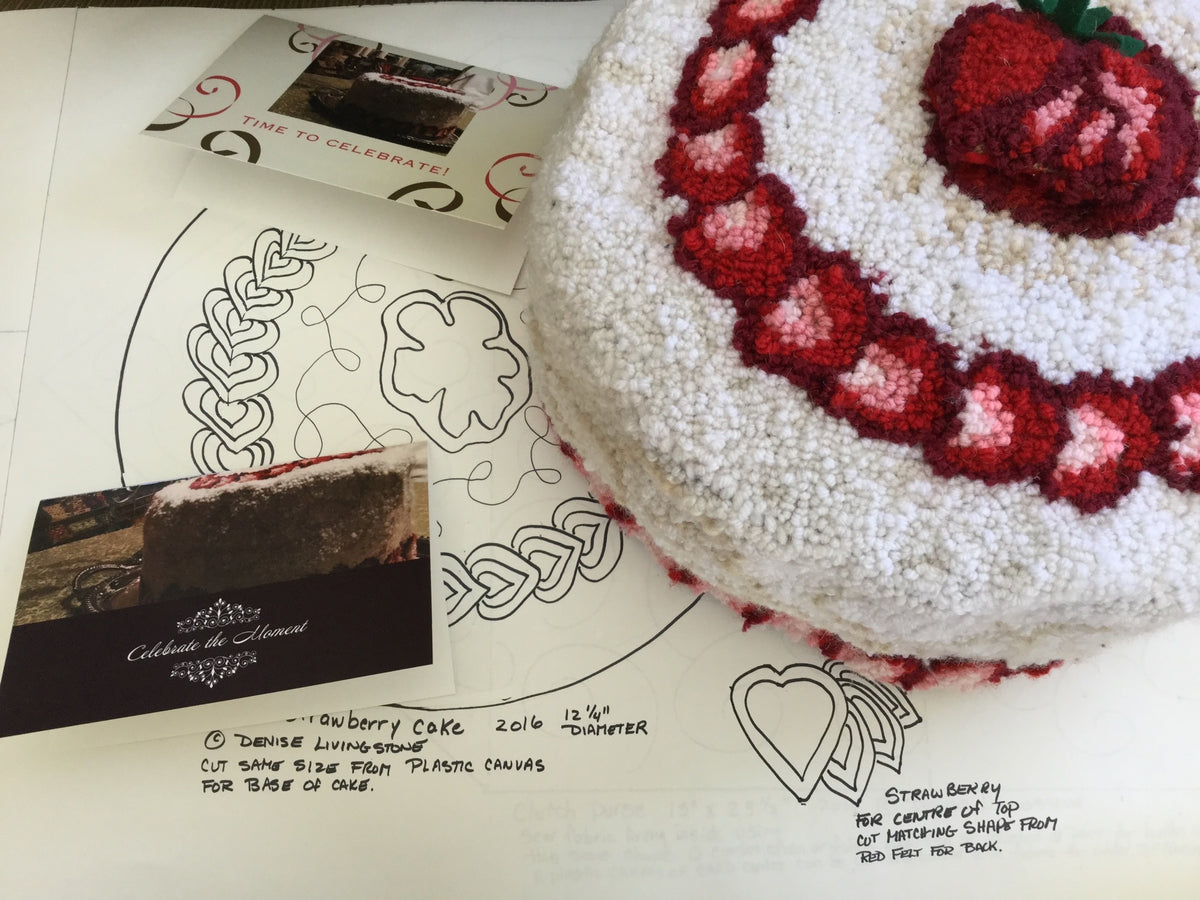 Strawberry Cake pattern – Denise Livingstone Contemporary Artist